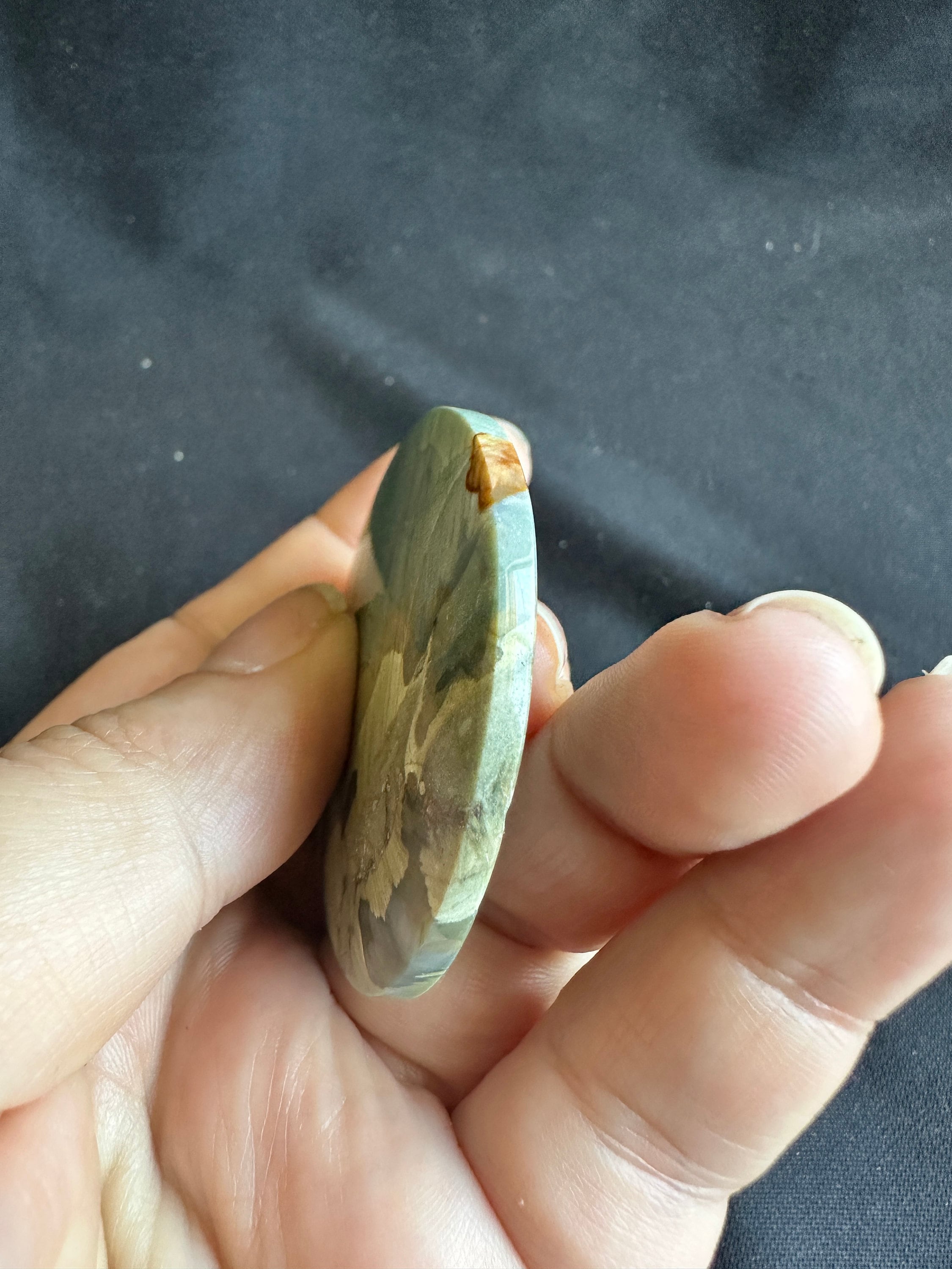 Gary Green Jasper - Larsonite - Round Cabochon - Mcdermitt, Oregon - Etsy
