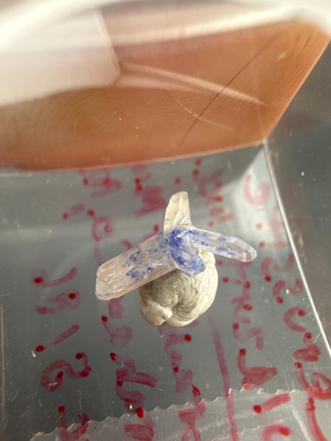Cerussite With Azurite Inclusions - Micromount Crystal - Grand River ...