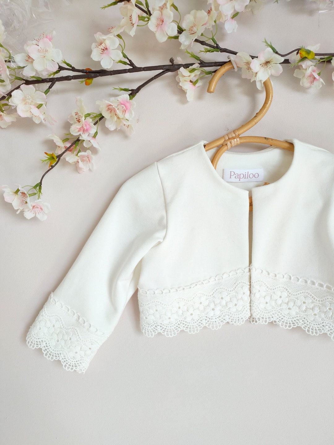 Baby Jacket, Baptism Bolero, Baby Christening Jacket, Ecru Baptism ...