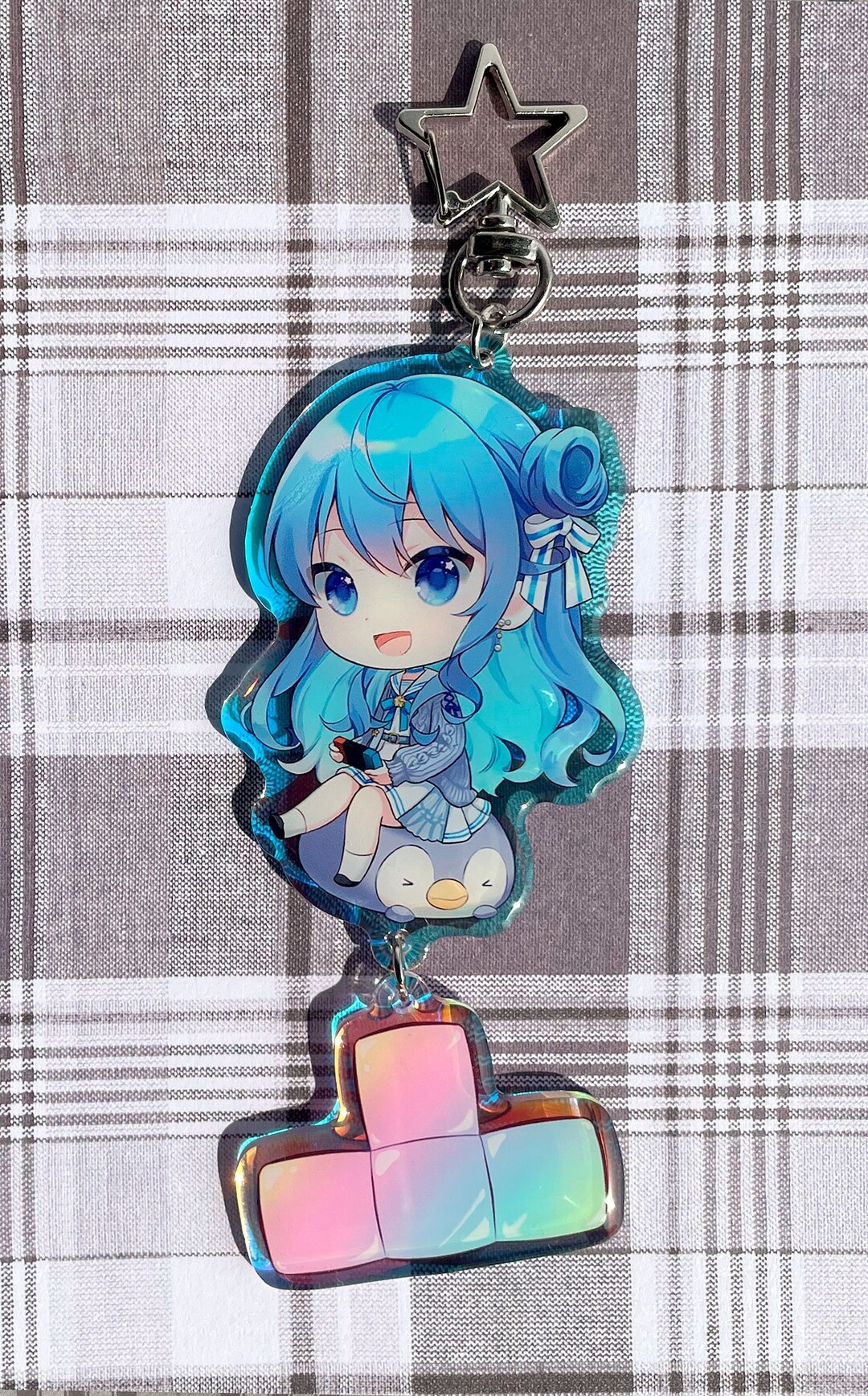 Hololive Vtuber Hoshimachi Suisei Fan-made Acrylic Keychain With HOLO ...