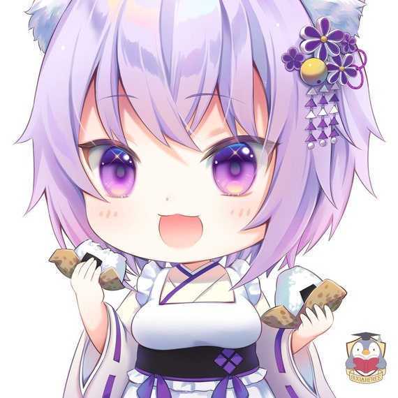 Hololive Vtuber Okayu Fan-made Acrylic Keychain | Etsy