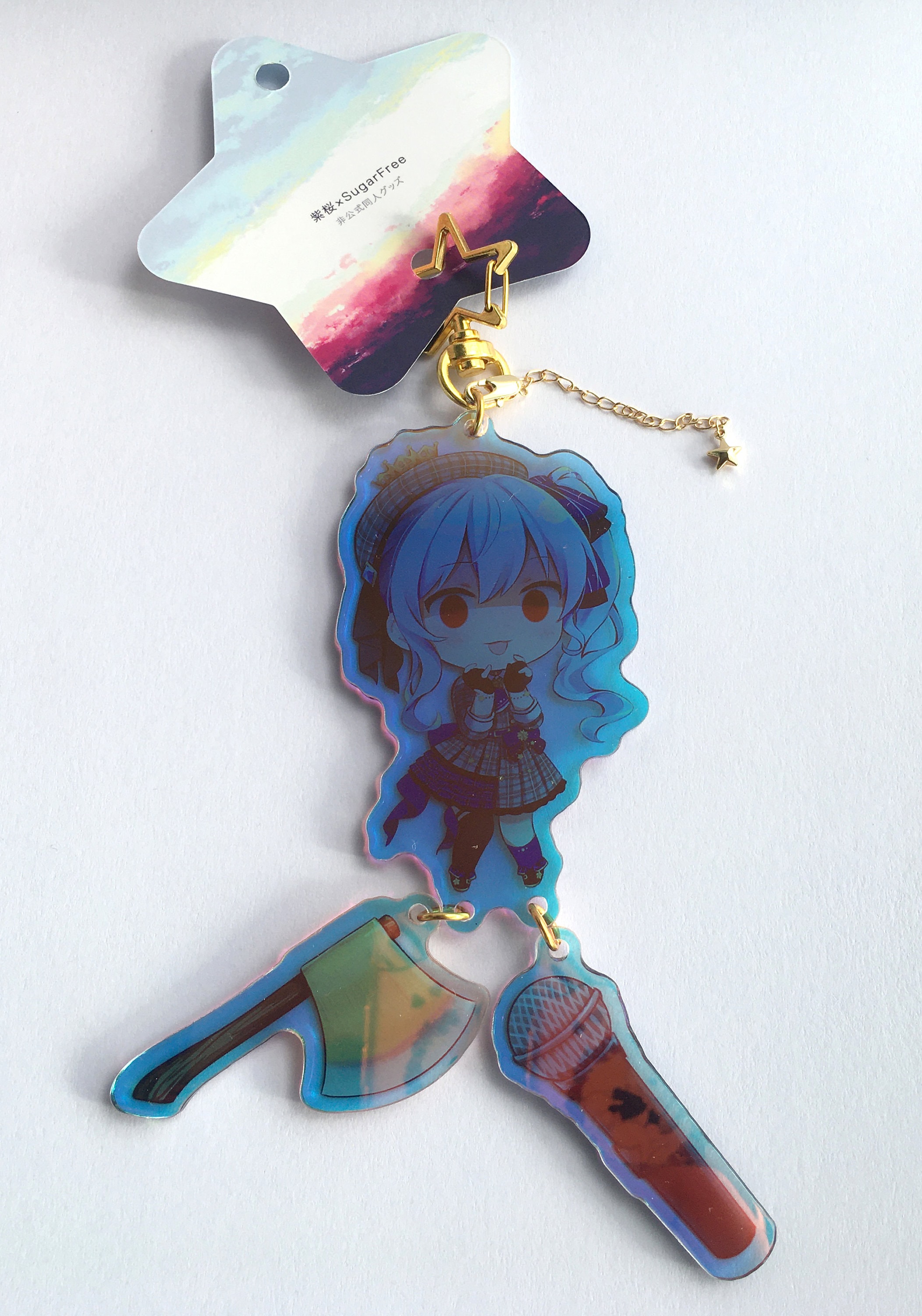 Hololive Vtuber Hoshimachi Suisei Fan-made Acrylic Keychain - Etsy Hong ...