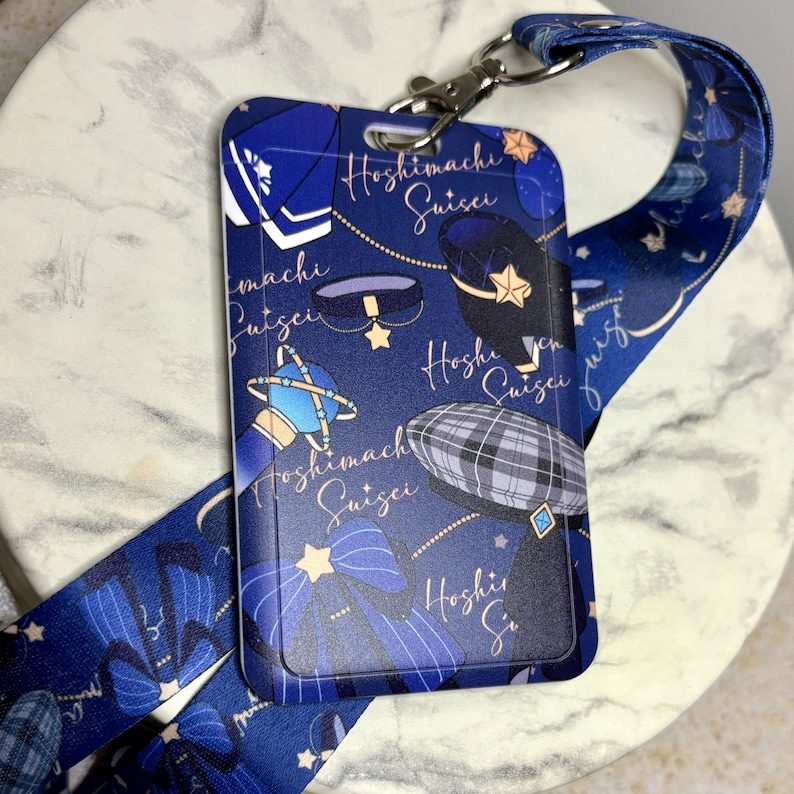 New Hoshimachi Suisei Fan Made Hard Card Case and Lanyard Combo - Etsy ...