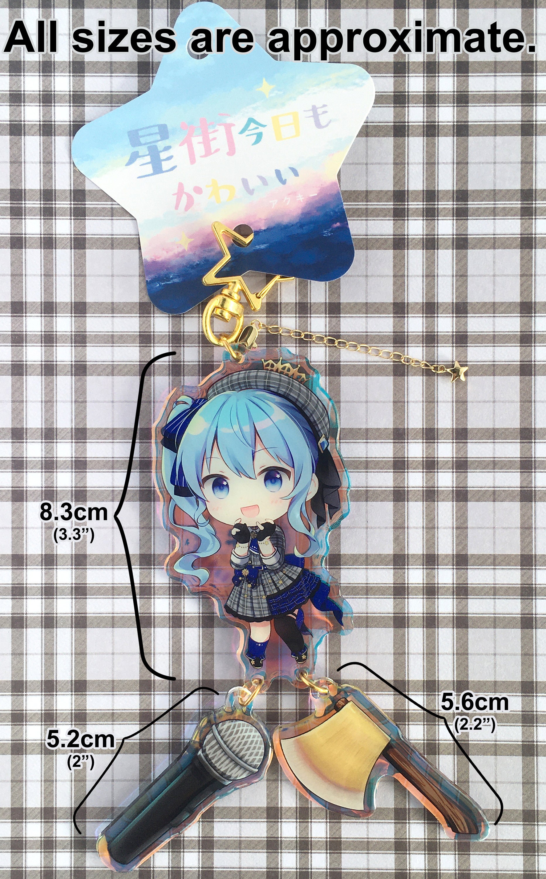 Hololive Vtuber Hoshimachi Suisei Fan-made Acrylic Keychain - Etsy ...