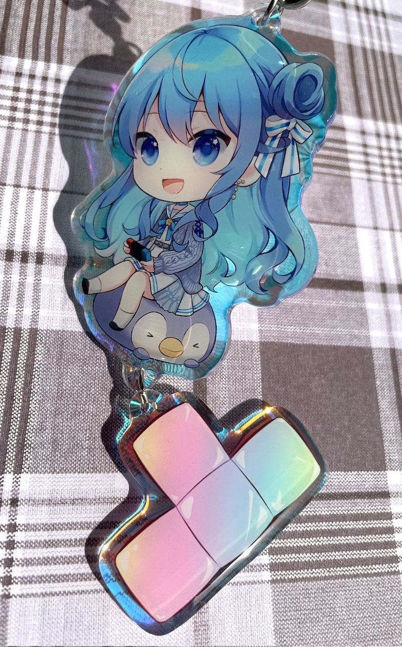 Hololive Vtuber Hoshimachi Suisei Fan-made Acrylic Keychain With HOLO ...