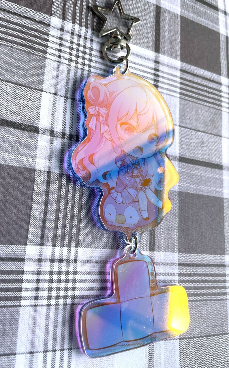 Hololive Vtuber Hoshimachi Suisei Fan-made Acrylic Keychain With HOLO ...