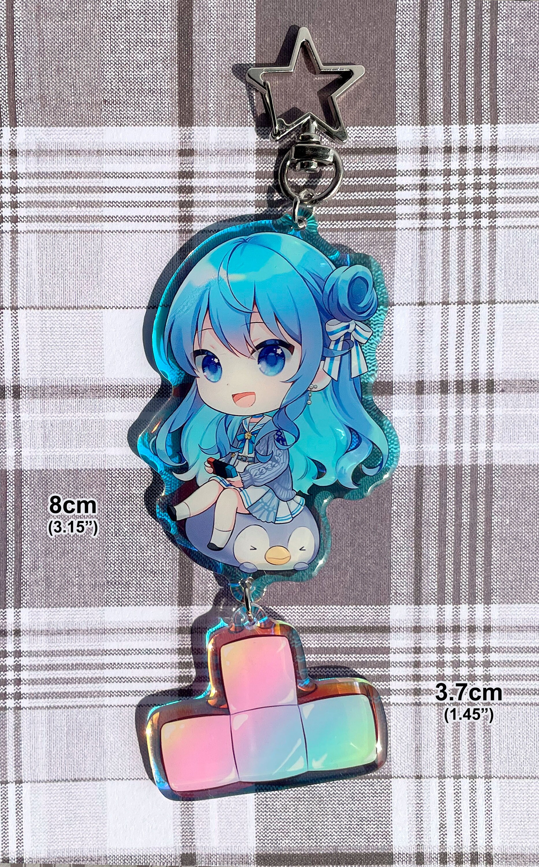 Hololive Vtuber Hoshimachi Suisei Fan-made Acrylic Keychain With HOLO ...