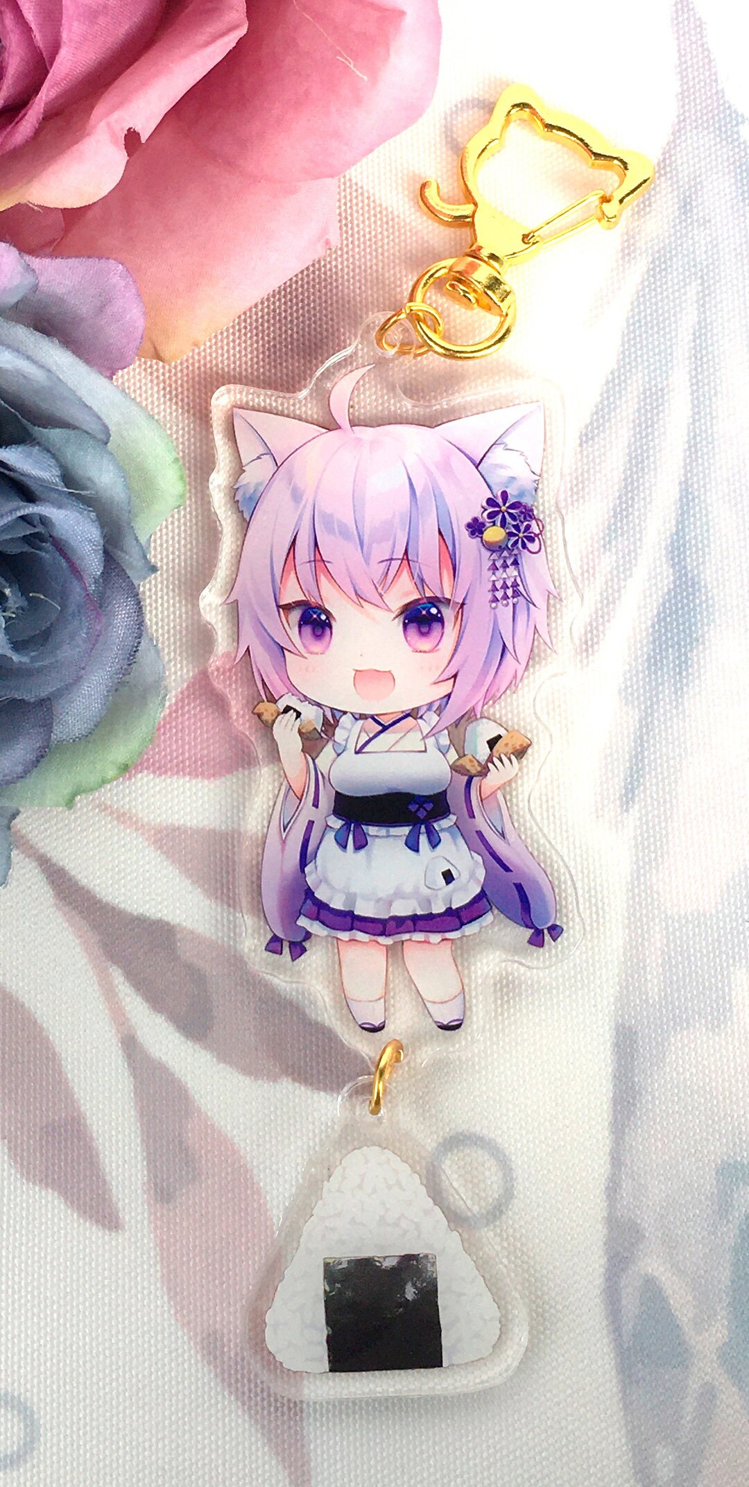 Hololive Vtuber Okayu Fan-made Acrylic Keychain - Etsy