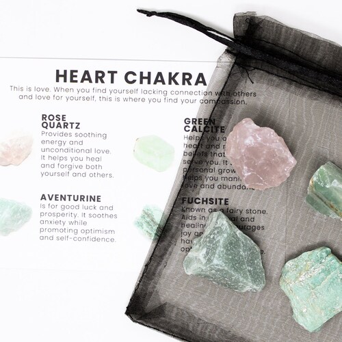 Heart Chakra Crystal Set - Etsy