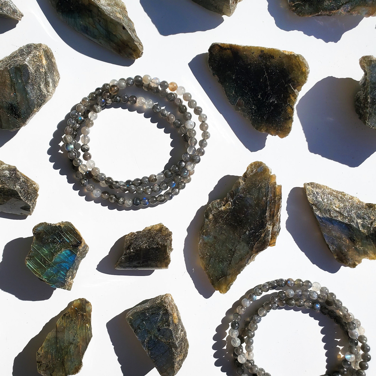 Blue Flash Labradorite Bracelet Handmade Bracelet | Natural Crystal ...