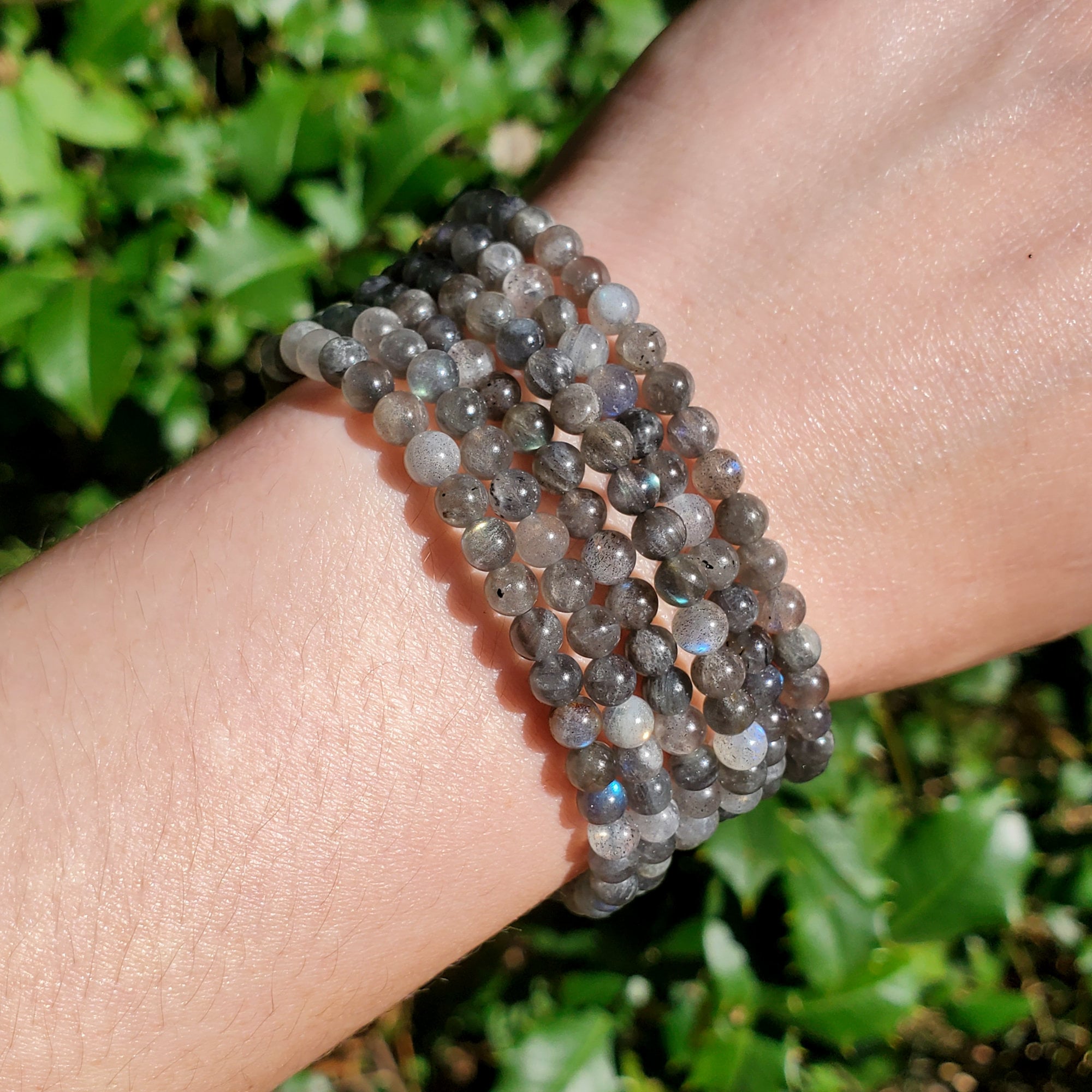 Blue Flash Labradorite Bracelet Handmade Bracelet | Natural Crystal ...