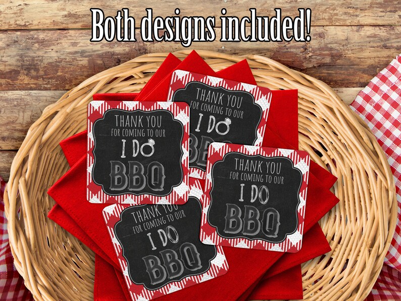 I Do BBQ Printable Bridal Shower Favor Tag, Wedding Shower Thank You ...