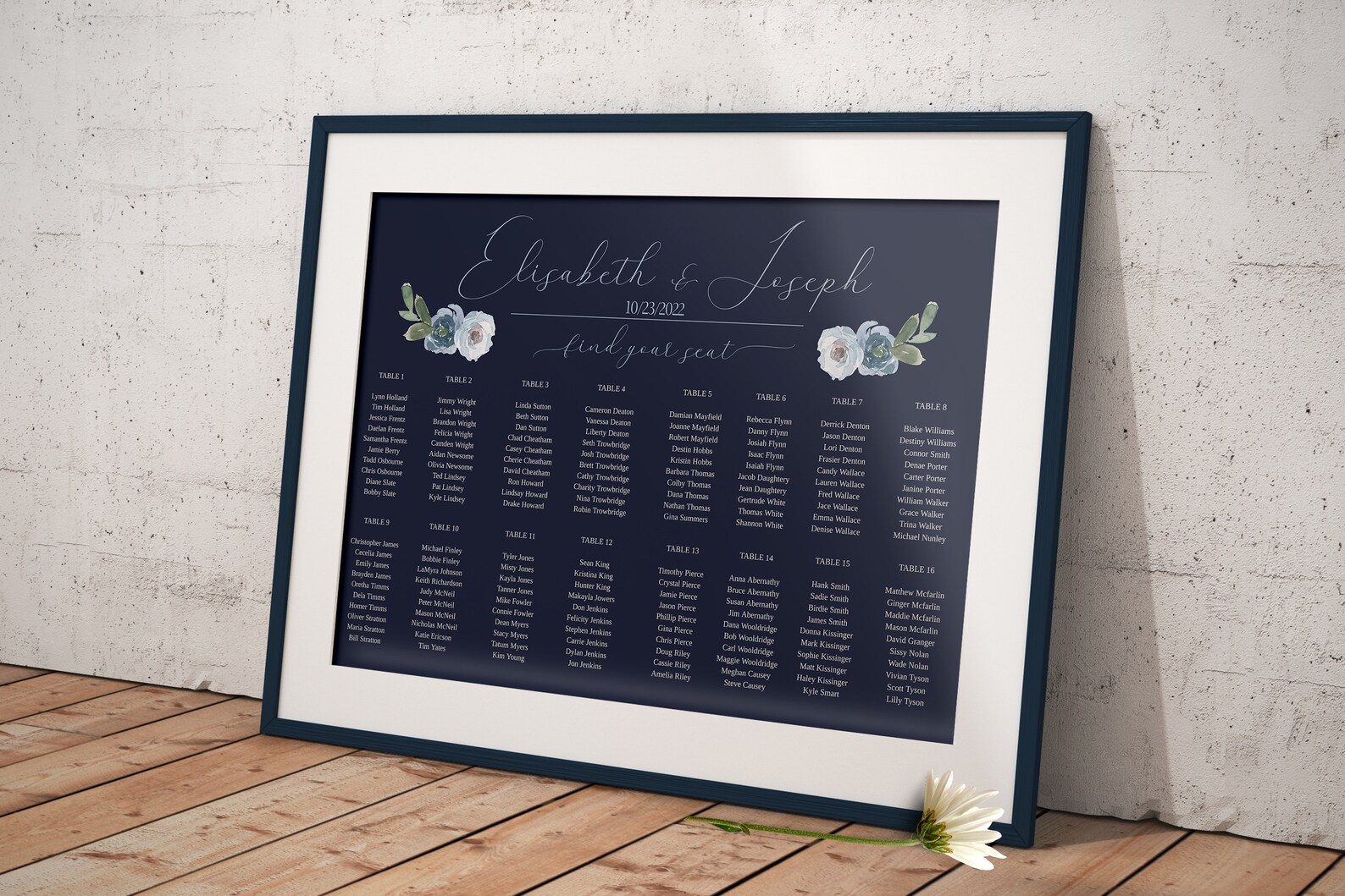 Printable Wedding Seating Chart, Modern Seating Sign, Wedding Seating ...