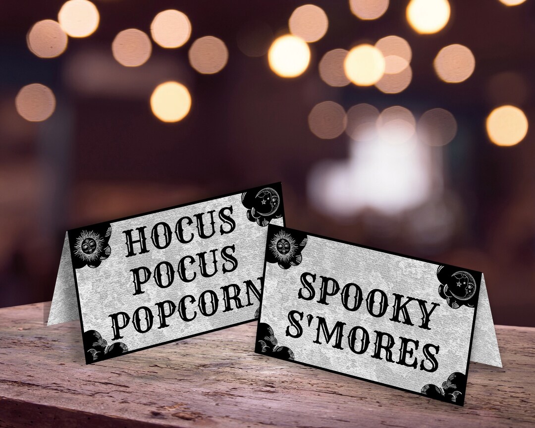 Ouija Board Halloween Wedding Food Label Editable Gothic - Etsy