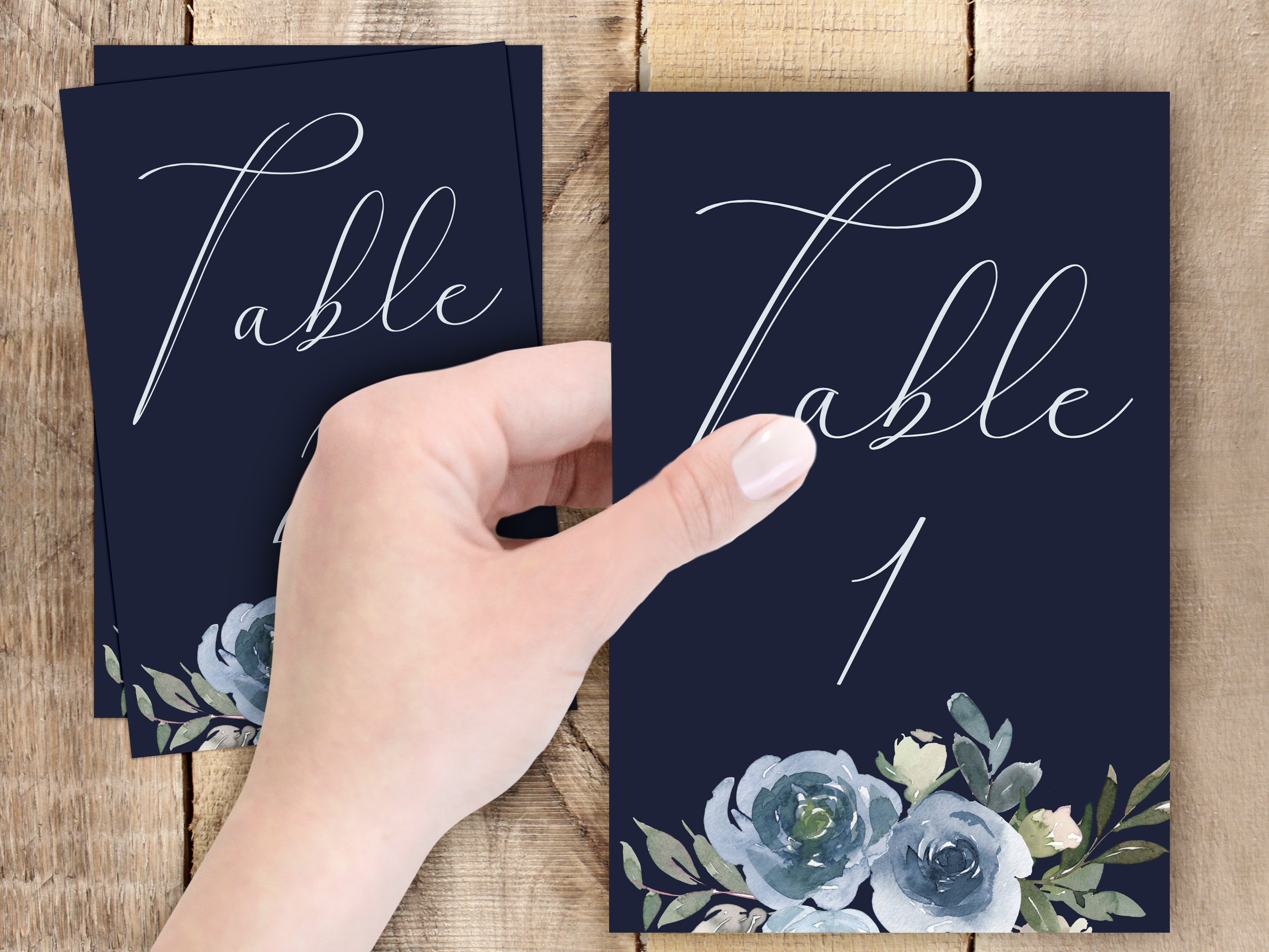 Modern Wedding Table Number, Printable Reception Reserved Sign, DIY ...