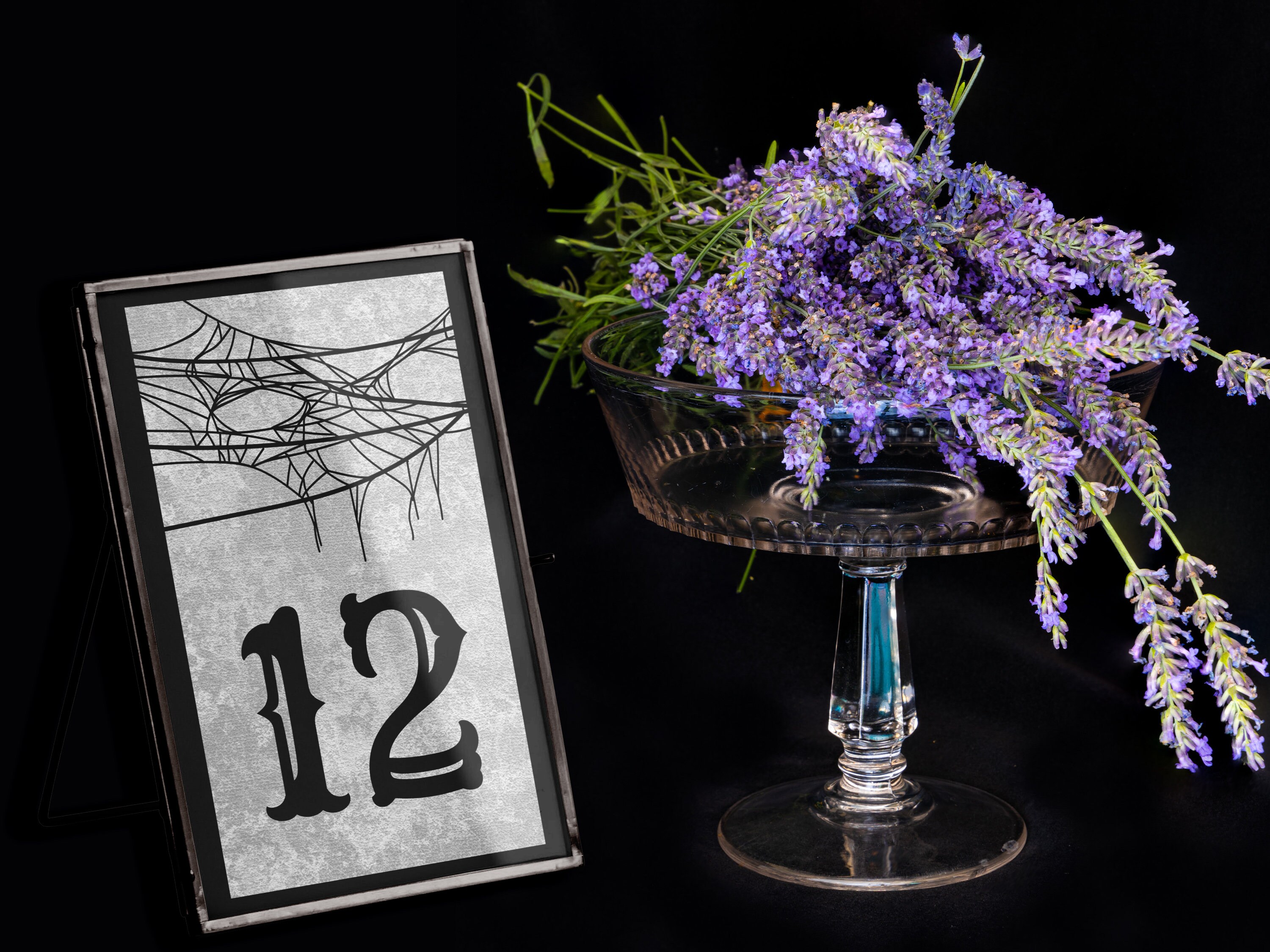 Printable Gothic Wedding Table Numbers Alternative Witchy Wedding ...