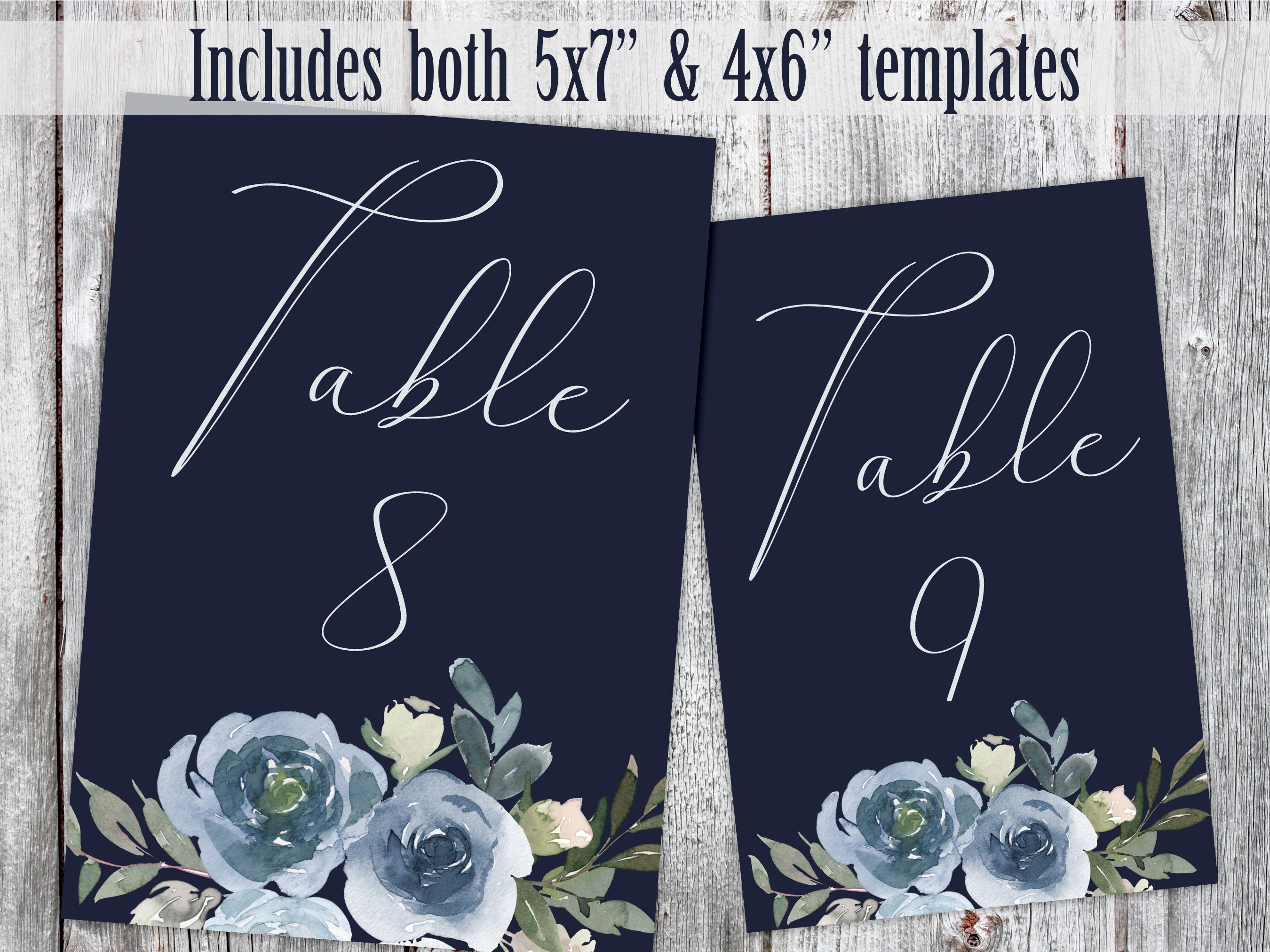 Modern Wedding Table Number, Printable Reception Reserved Sign, DIY ...