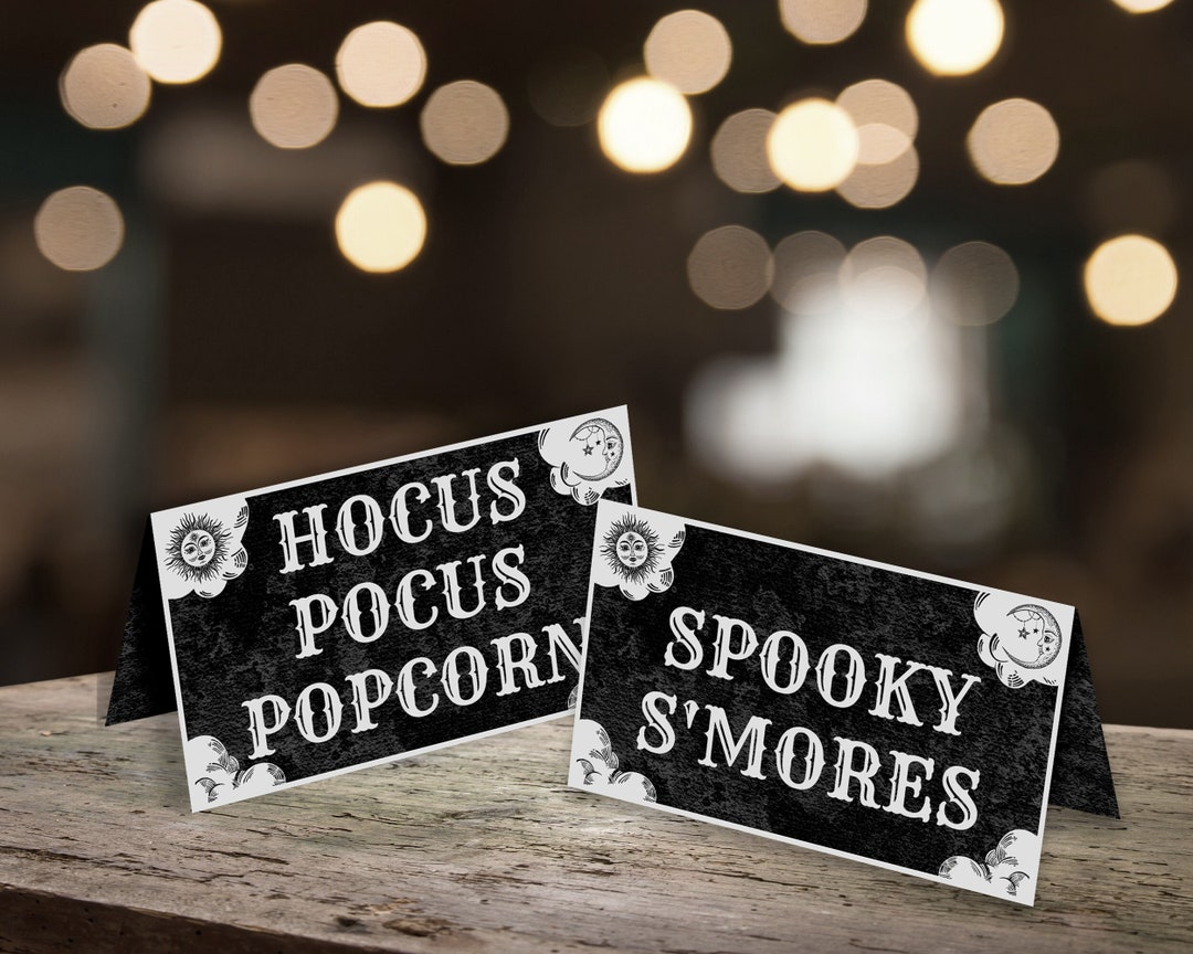 Gothic Wedding Food Label Editable Ouija Board Halloween - Etsy