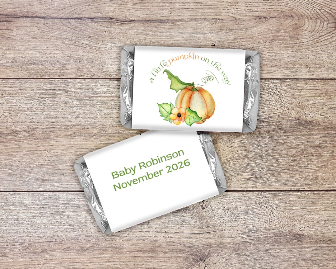 Little Pumpkin Mini Candy Bar Wrapper Printable Fall Fairytale Baby ...