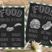 BBQ Party Food Table Sign, Printable Buffet Sign Set, Wedding Shower ...