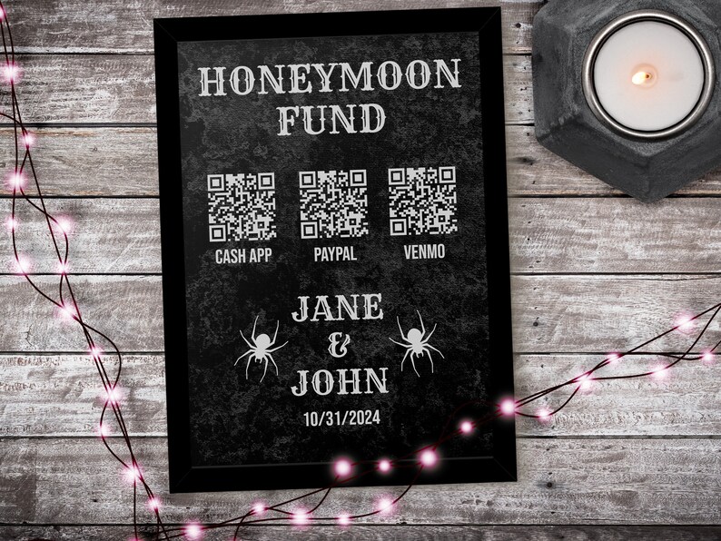 Vintage Wedding QR Code Sign Printable Gothic Wedding - Etsy
