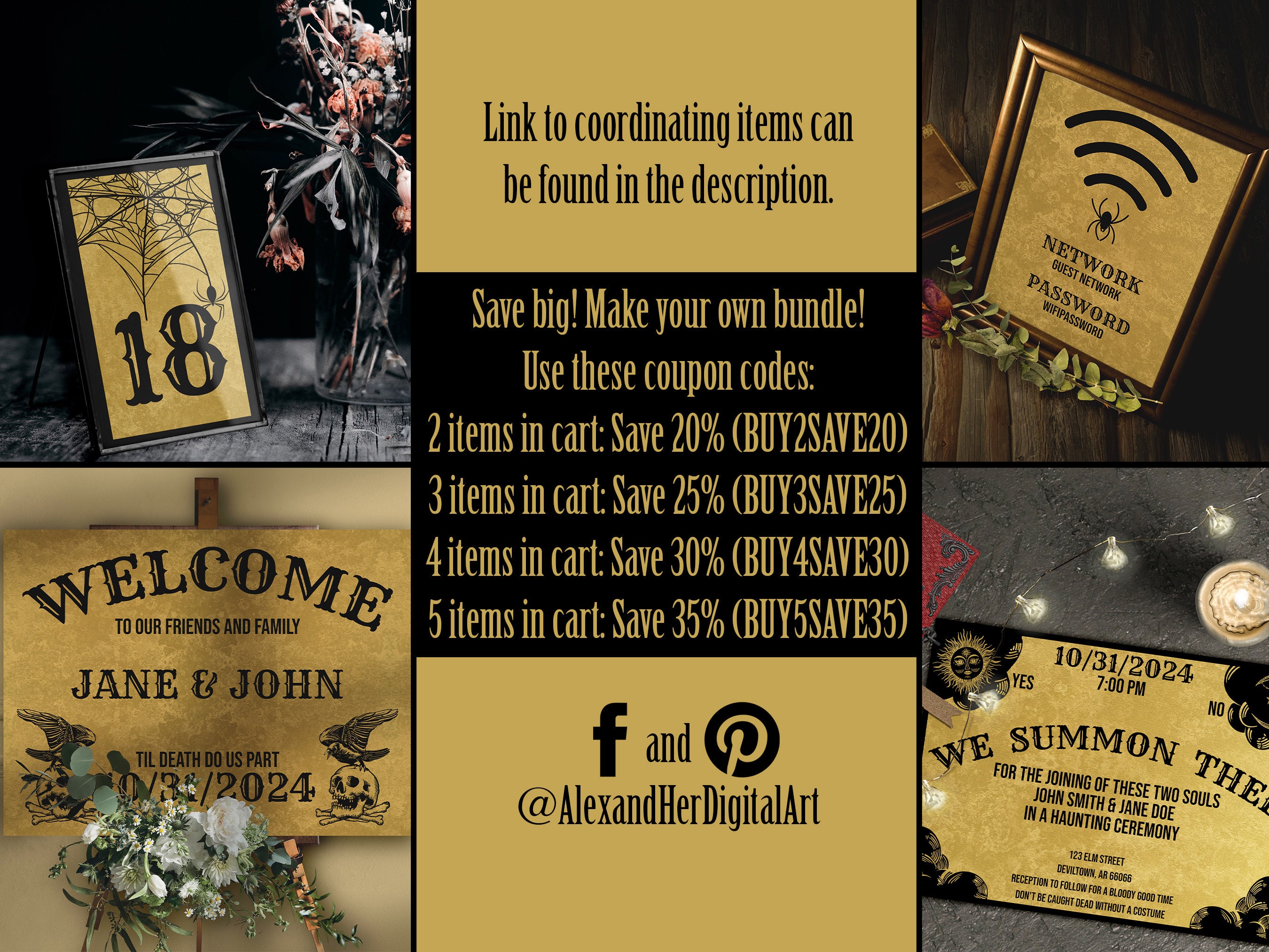 Vintage Wedding Favor Tag Printable DIY Gothic Favor Label Personalized ...