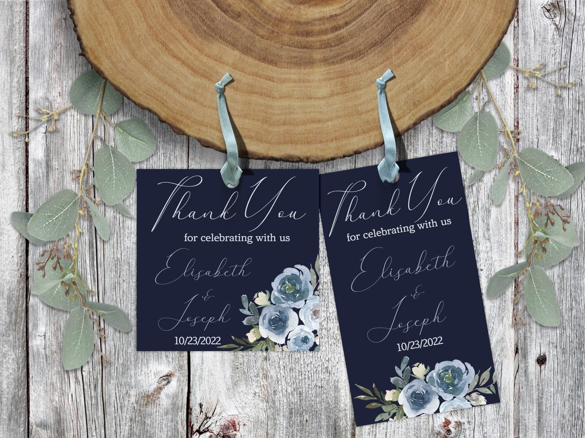 Modern Wedding Favor Tags, Printable Custom Favor Label, Personalized ...
