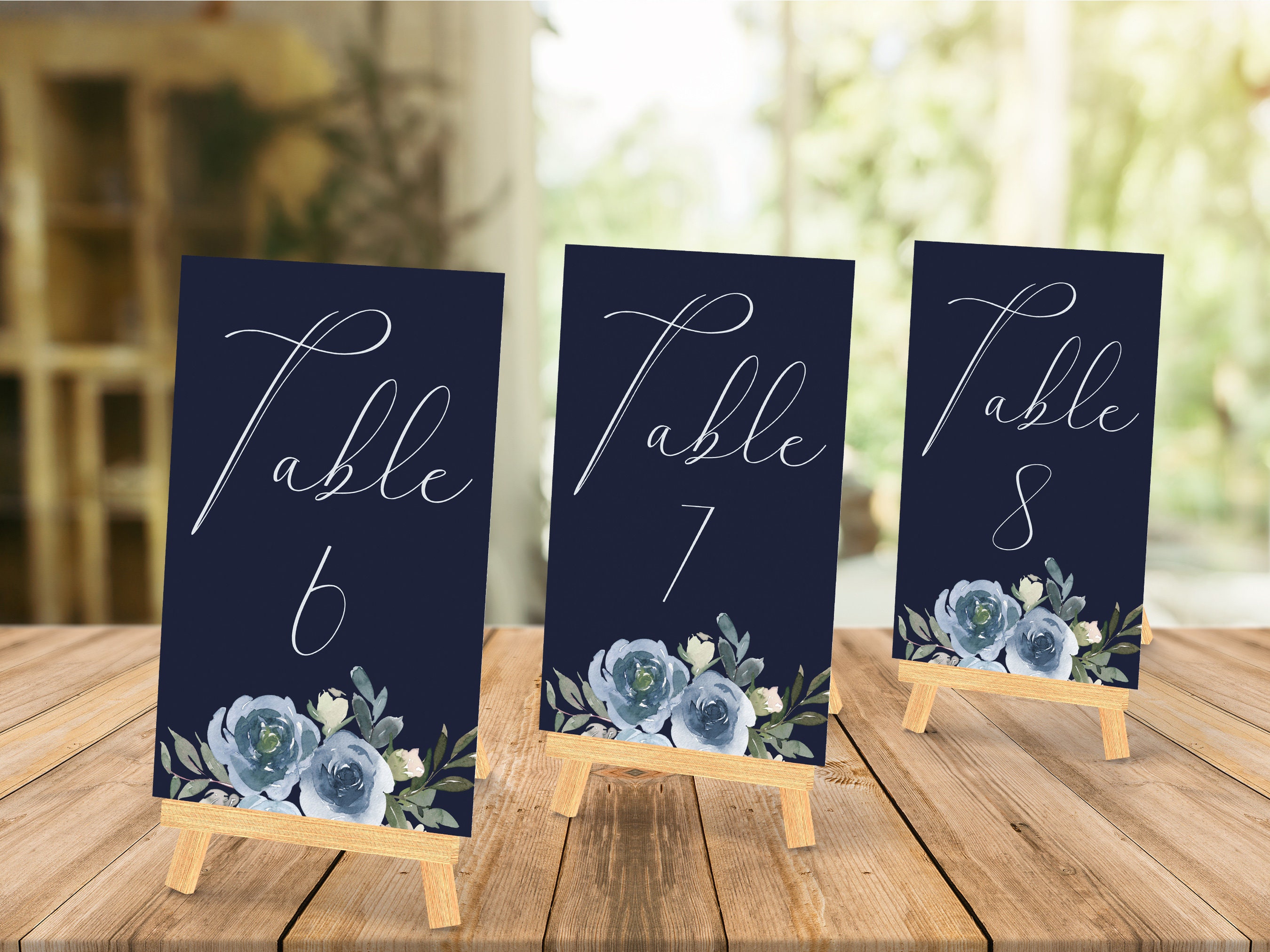 Modern Wedding Table Number, Printable Reception Reserved Sign, DIY ...