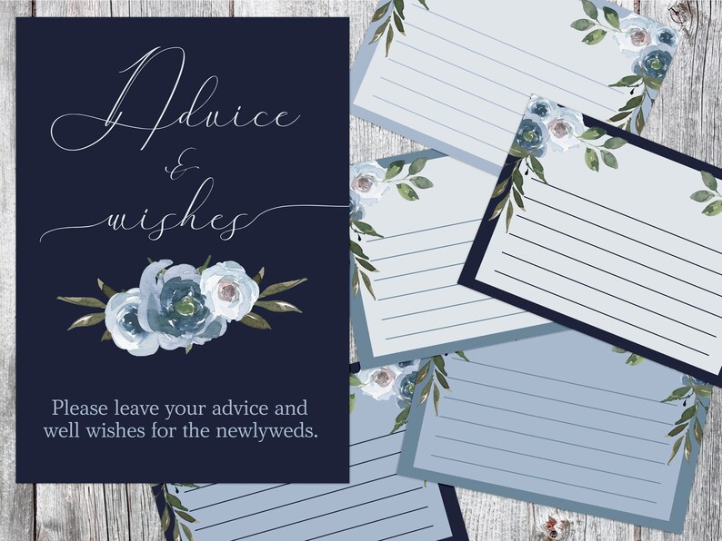 Modern Wedding Reception Advice Sign Editable Advice Card - Etsy