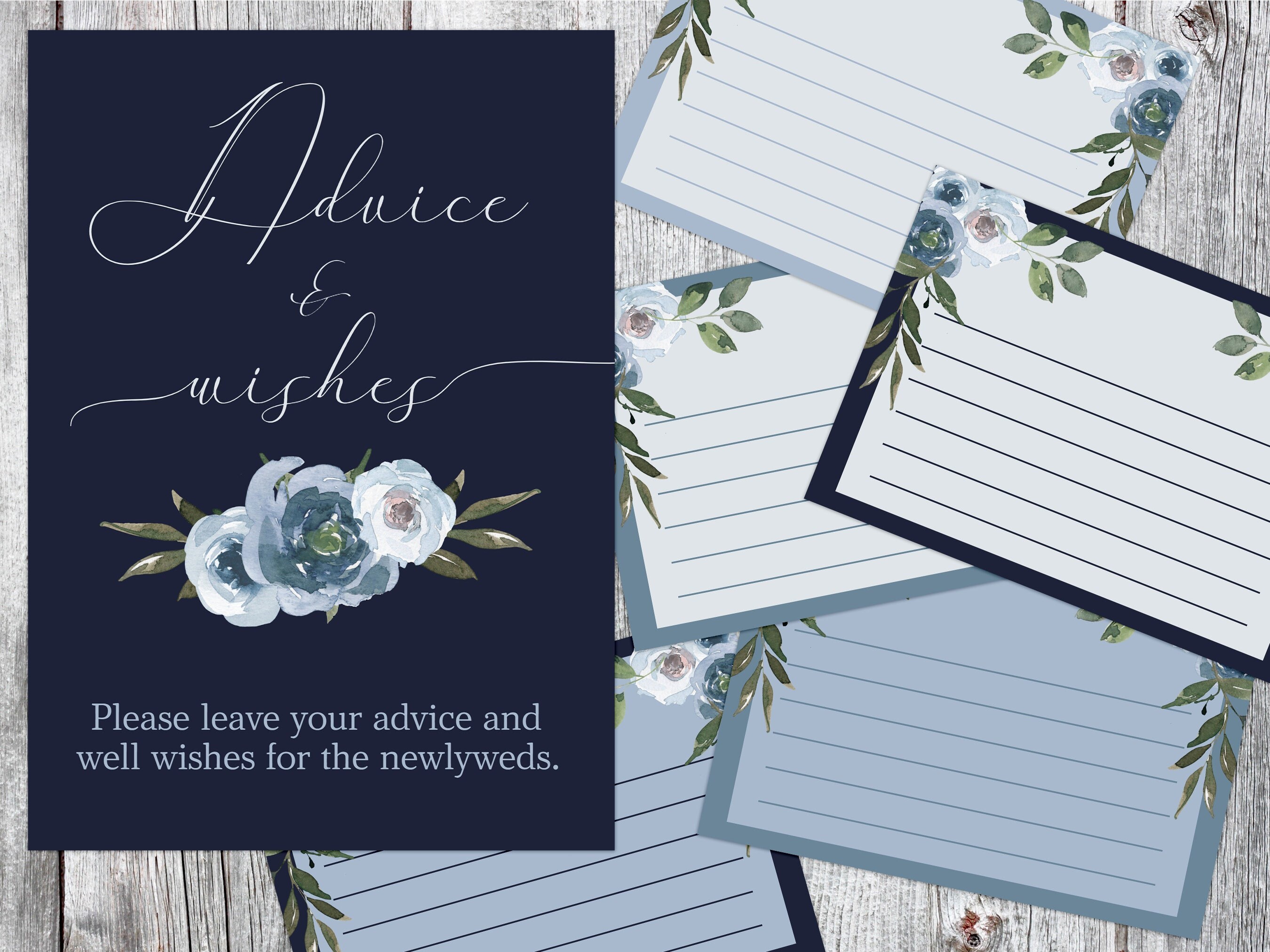 Modern Wedding Reception Advice Sign Editable Advice Card - Etsy