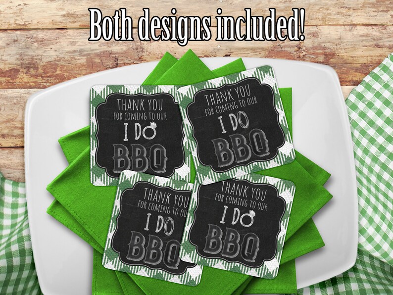 I Do BBQ Printable Bridal Shower Favor Tag Printable Wedding Shower ...