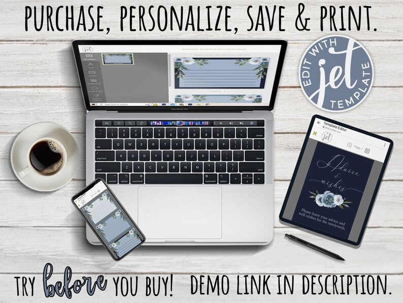 Modern Wedding Reception Advice Sign, Editable Advice Card Template ...