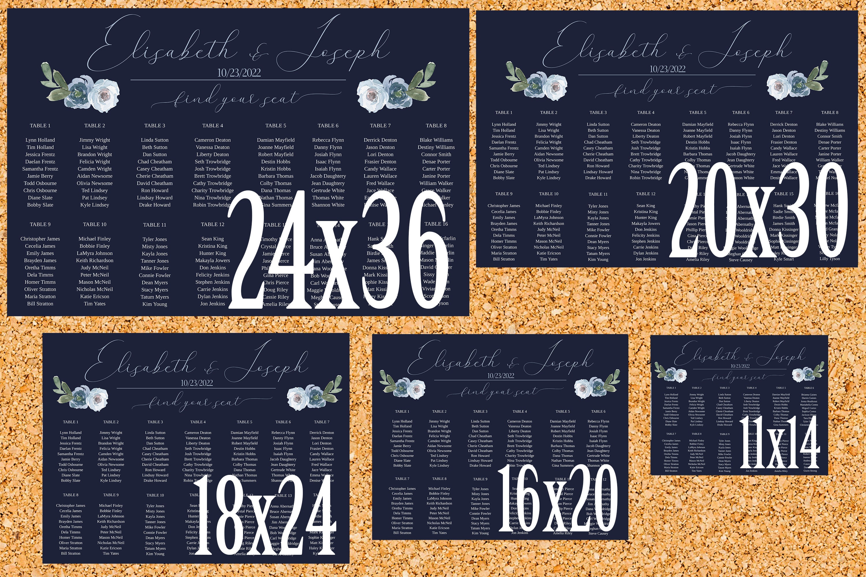 Printable Wedding Seating Chart, Modern Seating Sign, Wedding Seating ...