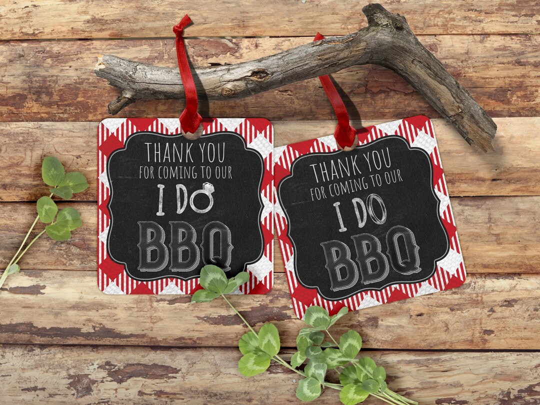 I Do BBQ Printable Bridal Shower Favor Tag, Wedding Shower Thank You ...
