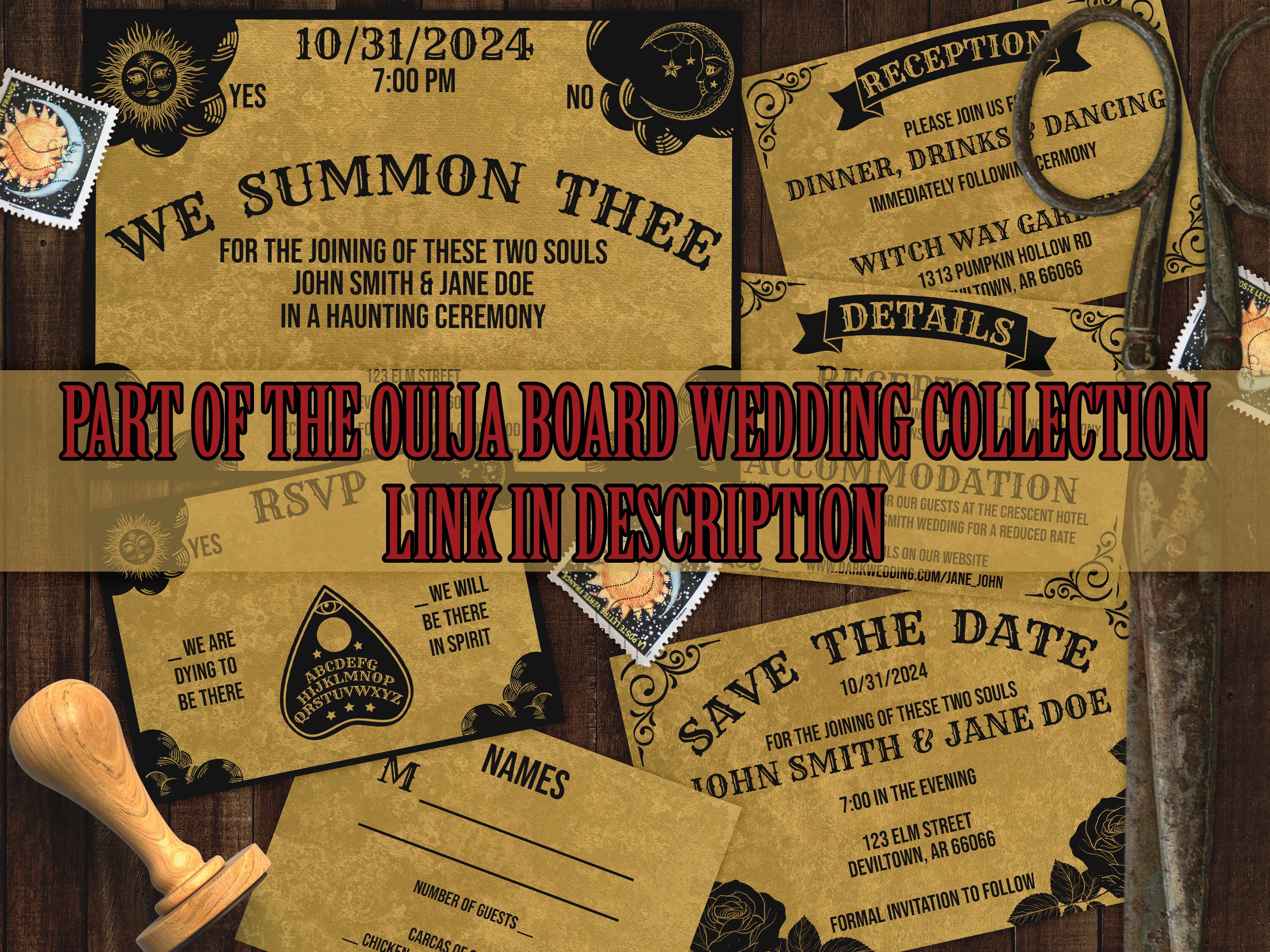 Vintage Wedding Favor Tag Printable DIY Gothic Favor Label Personalized ...