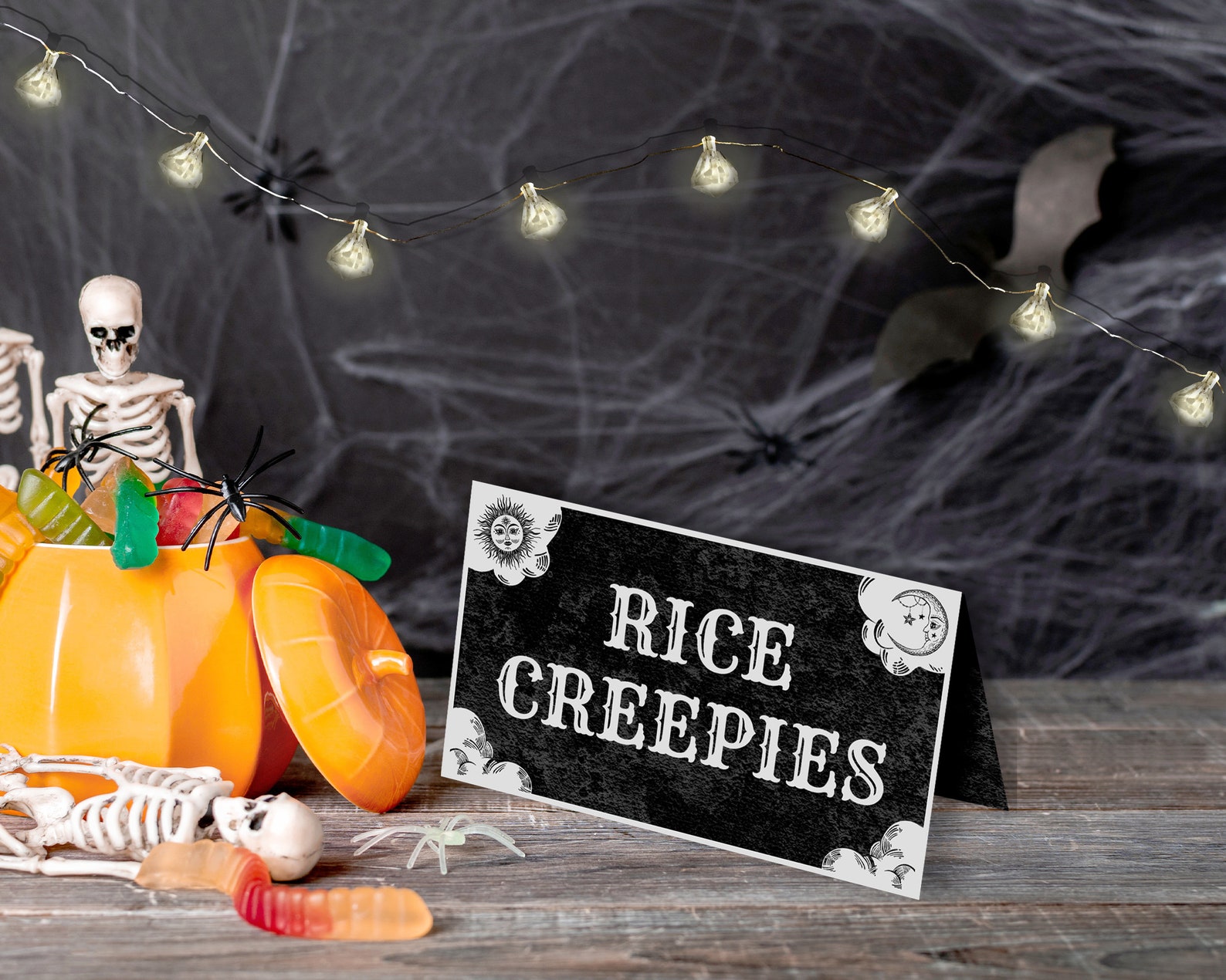 Gothic Wedding Food Label Editable Ouija Board Halloween - Etsy