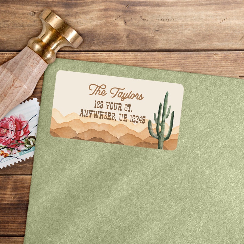 Western Address Stamp - Etsy