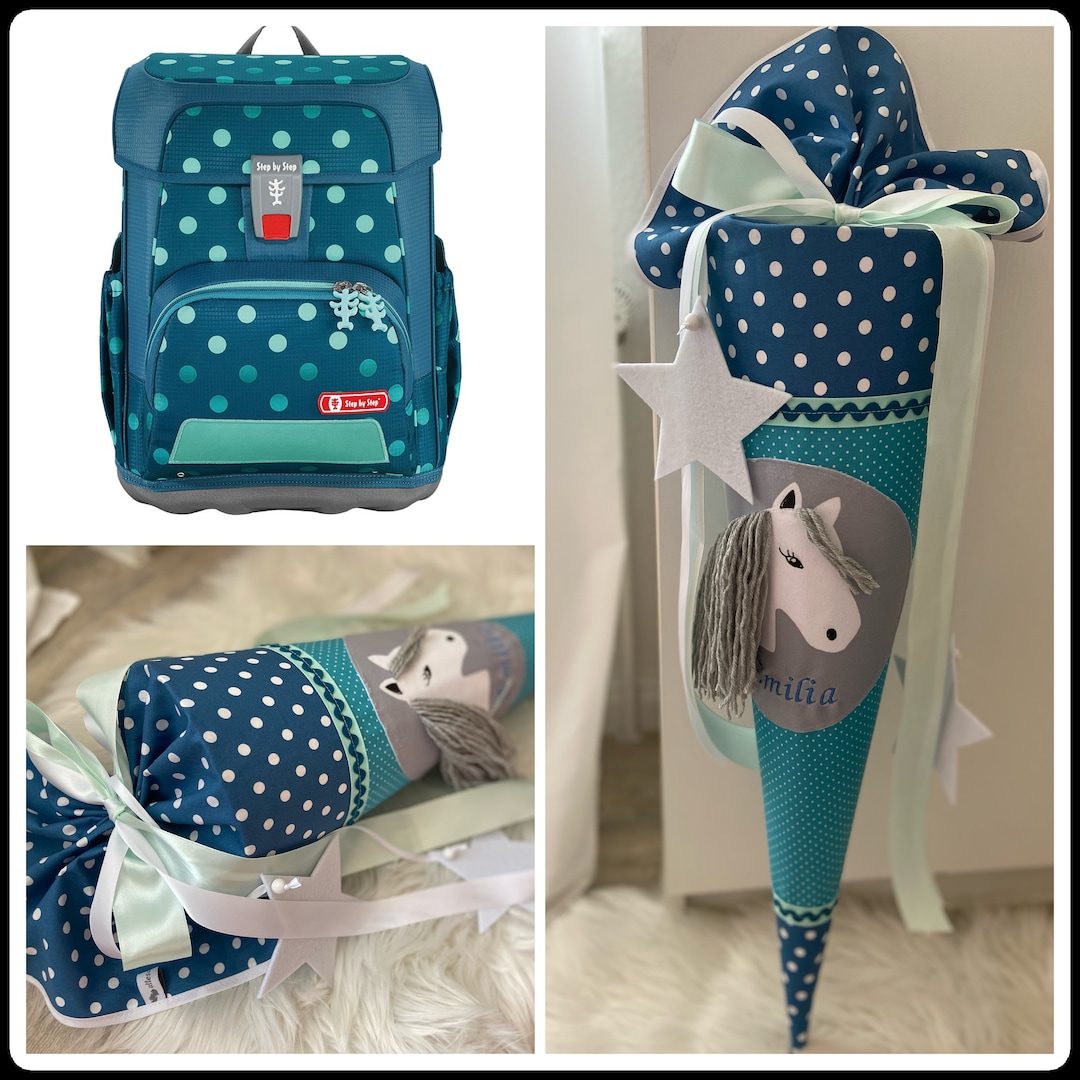 2 Horse/ Horse School Cone School Cones Incl Name Sugar Cone School ...