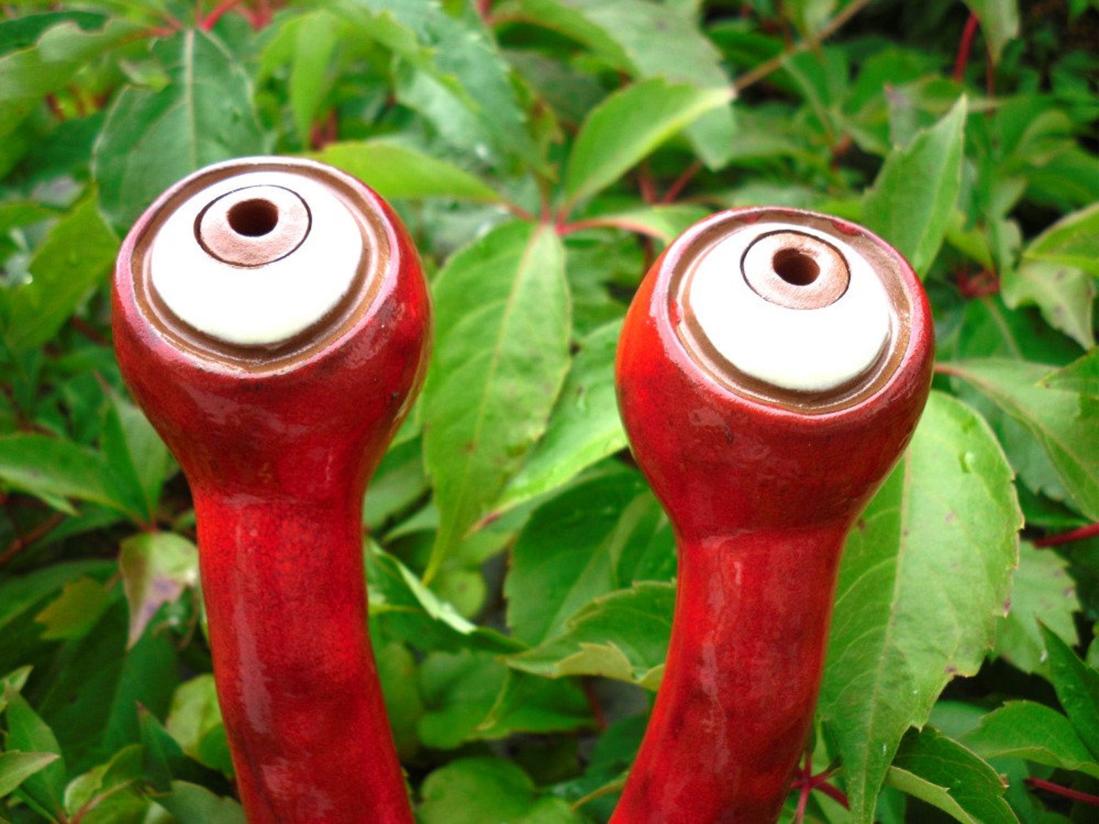 Garden Spy Stalk Eyes Made of Ceramic Frostproof Unique Red | Etsy