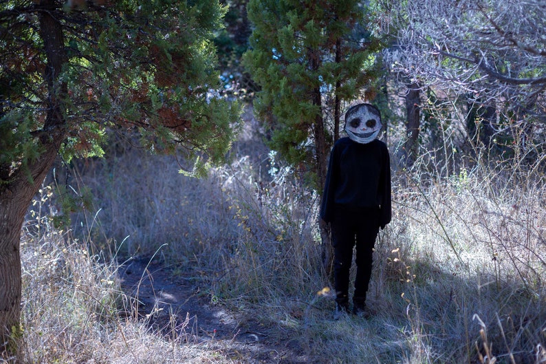 Scary Mask Handmade Mask Creepy Paper Mache Mask Halloween - Etsy