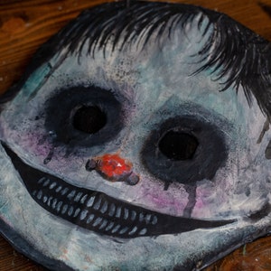 Scary Children Mask, Handmade Kid Mask, Creepy Paper Mache Mask, Spooky ...