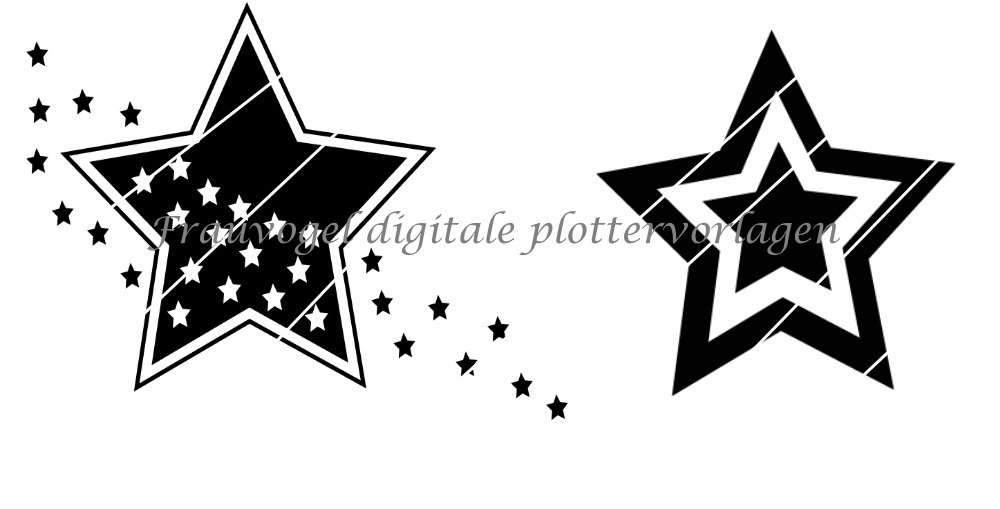 Plotterdatei Stern SVG DXF Kindergeburtstag Geburtstag | Etsy
