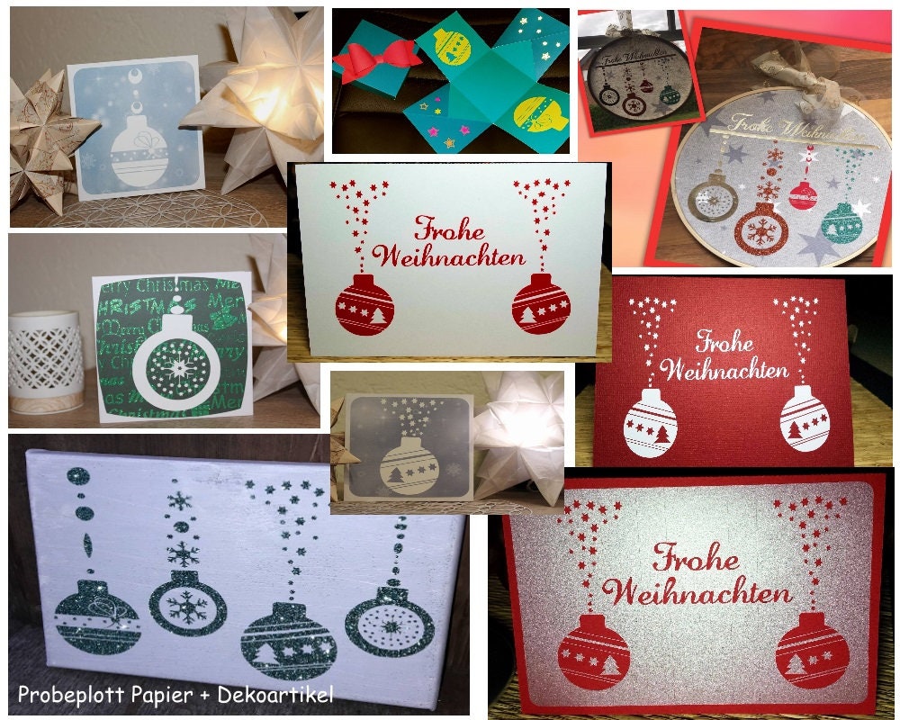 Plotterdatei Weihnachten plotter plotten weihnachtskugel | Etsy