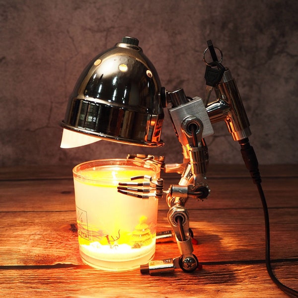 Robot Lamp - Etsy