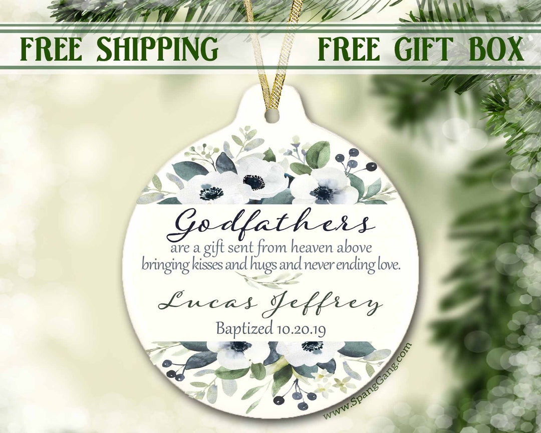 Godfather Gift | Godfather Thank You | Godfather Ornament | Gift From ...
