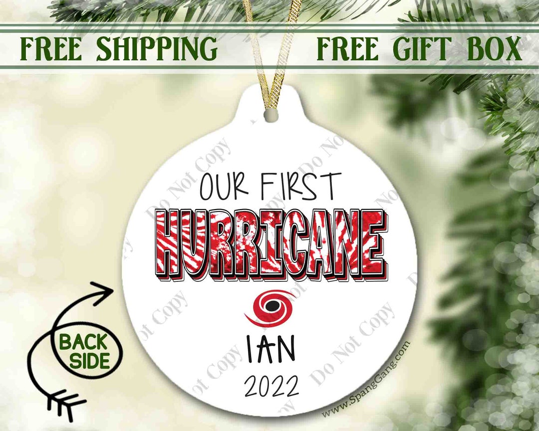 Hurricane Ian | Our First Hurricane 2022 Christmas Ornament | Hurricane ...