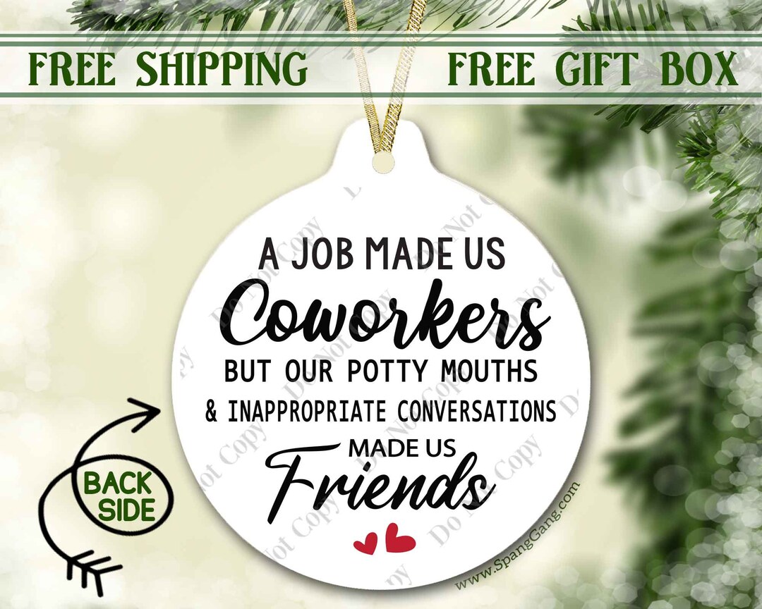 Coworker Funny Ornament | Coworker Gifts Christmas Ornament | Gift for ...
