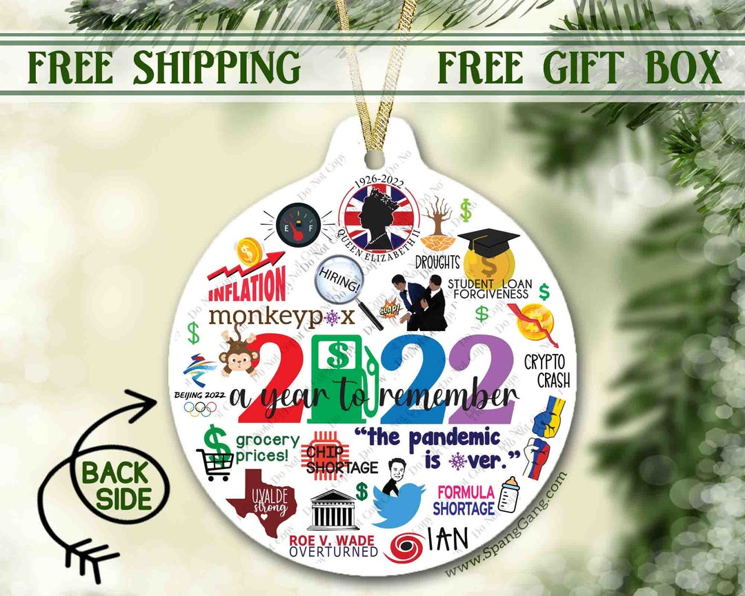 2022 Ornament | 2022 Year in Review Christmas Ornament | 2022 Gas ...