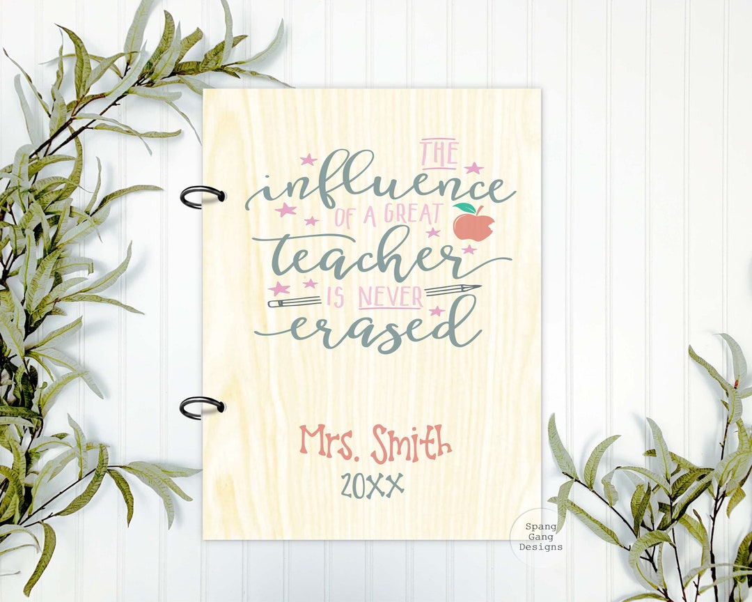 End of Year Teacher Gift | Card Keeper for Teacher's Aide | Memory ...