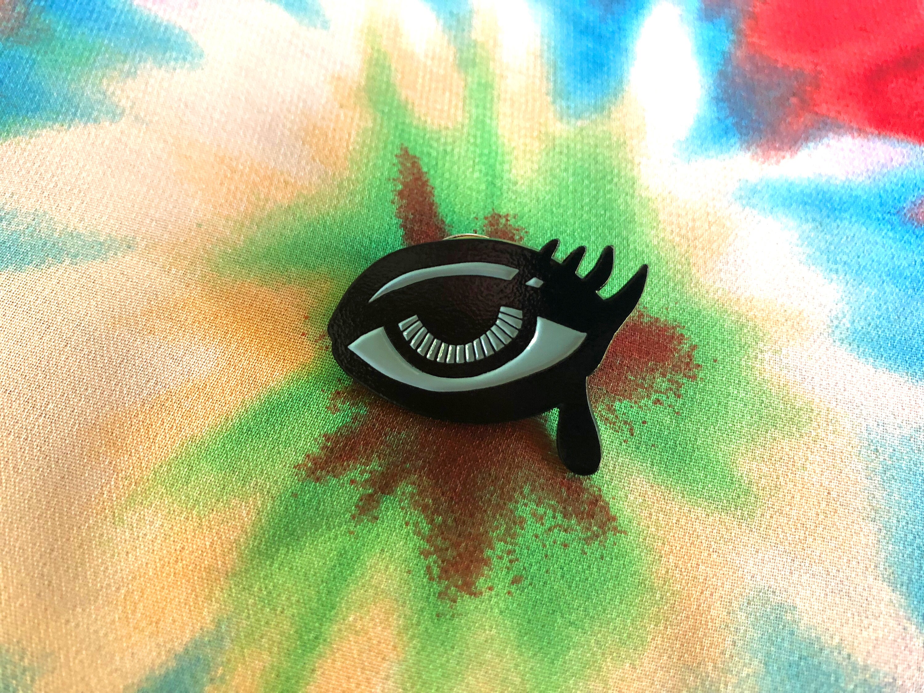 Sad Eye Enamel Pin | Etsy